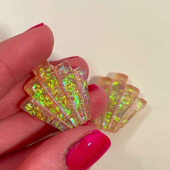 Vintage | Jewelry | Vintage Barbie Core Sea Shell Mermaid Core Glitter ...